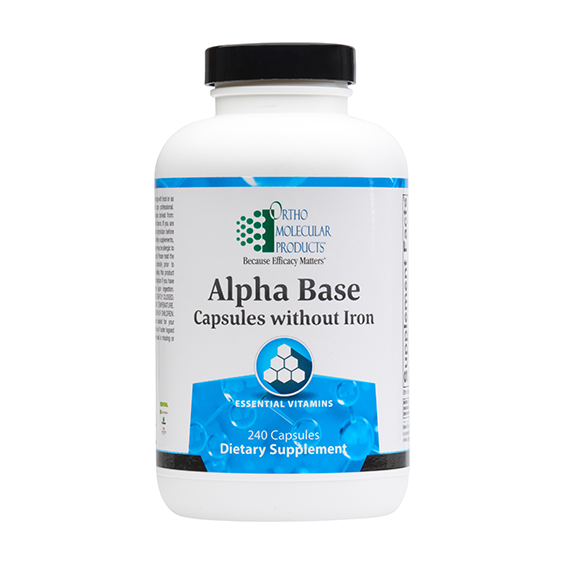 Ortho Molecular Alpha Base without Iron - 240 ct - Human Nature LLC